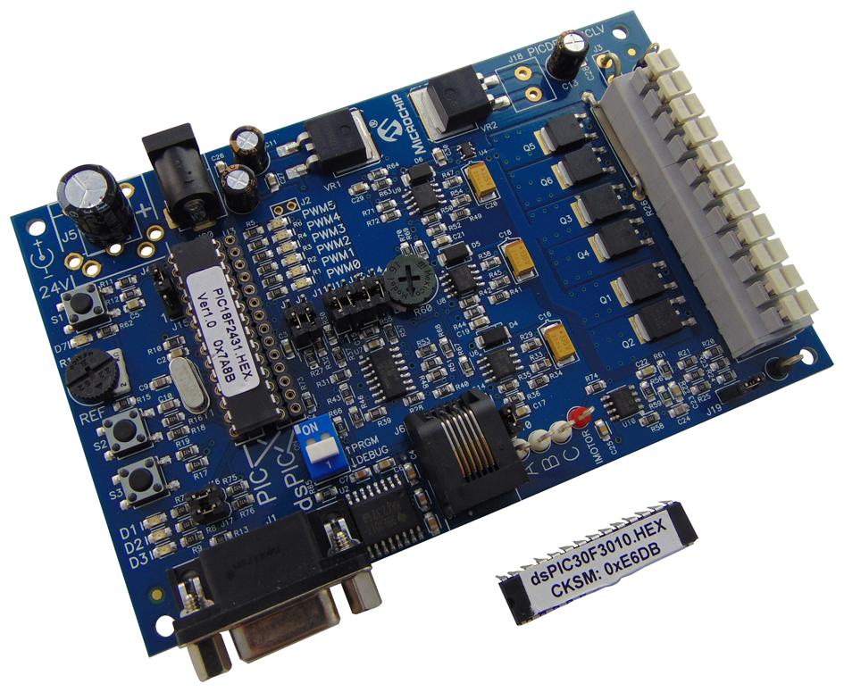 DM183021 - Microchip - Development Board, PICDEM MC LV, PIC18F MCU & dsPIC30F DSC