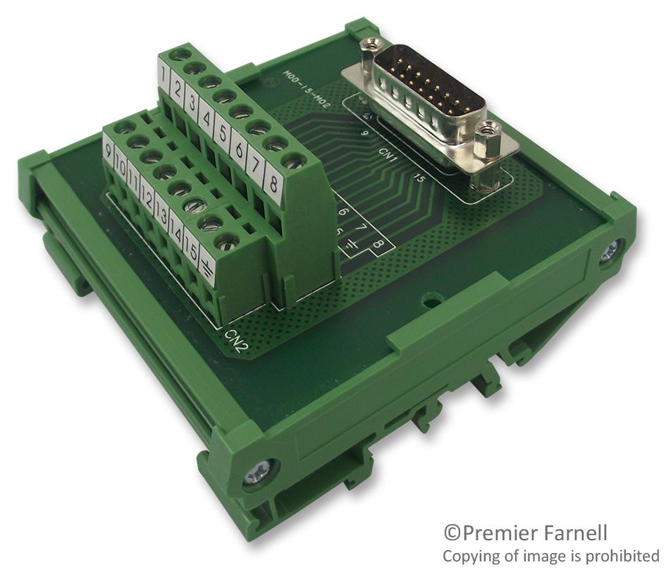 MOD-37-M - Multicomp Pro - Terminal Block Interface, D Sub 37 Position ...